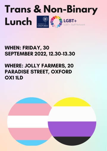 Trans and non-binary lunch | Equality and Diversity Unit
